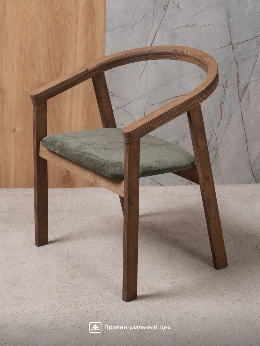 Набор стульев для кухни и гостиной со спинкой мягкие, деревянные кресла / 1 штуки