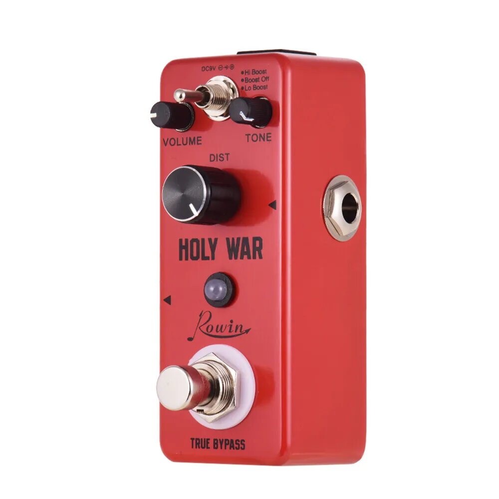 Гитарная педаль эффектов Rowin LEF-305 HOLY WAR дисторшн педаль красный