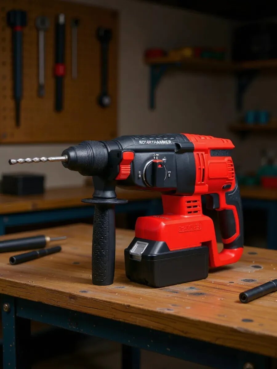 Перфоратор аккумуляторный HAMMER, бесщеточный, 800 Вт, 5100 уд./мин, 21 В