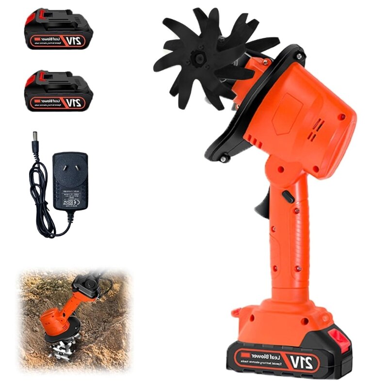 Беспроводной Мини-культиватор с аккумуляторами 2x1,5Ah 21 В 235 об/мин Легкий Садовый Культиватор С 4 Рядами Зубьев С Предохранительным замком