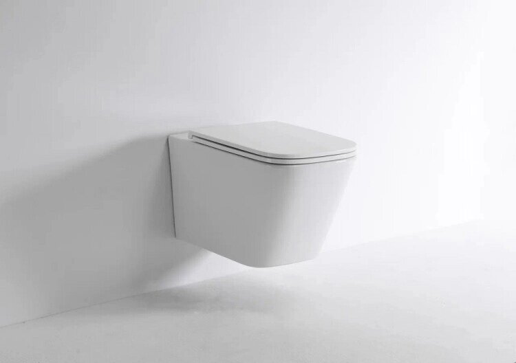 Унитаз TECE TeceSpring S 9700996 подвесной, безободковый, с сиденьем в комплекте, белый