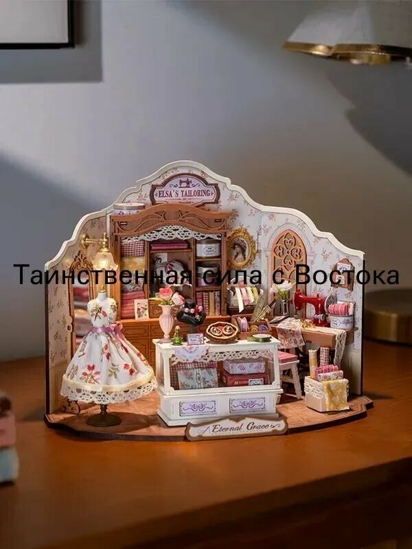 Rolife Румбокс Ателье Эльзы - конструктор из дерева и пластика с подсветкой 1/18