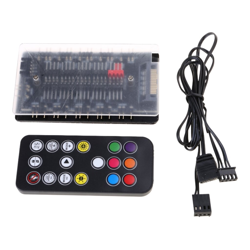 ARGB и PWM концентратор 12V/4pin RGB 5V/3Pin ARGB Вентилятор PWM концентратор Удлинительный Кабель Адаптер Малошумный Энергосберегающий Концентратор Адаптер