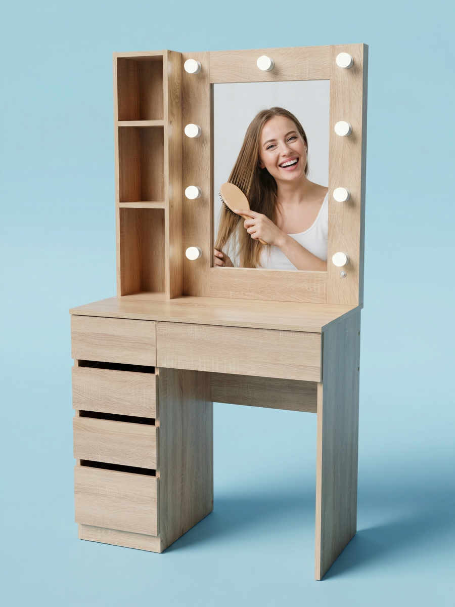 Туалетный столик с зеркалом с подсветкой