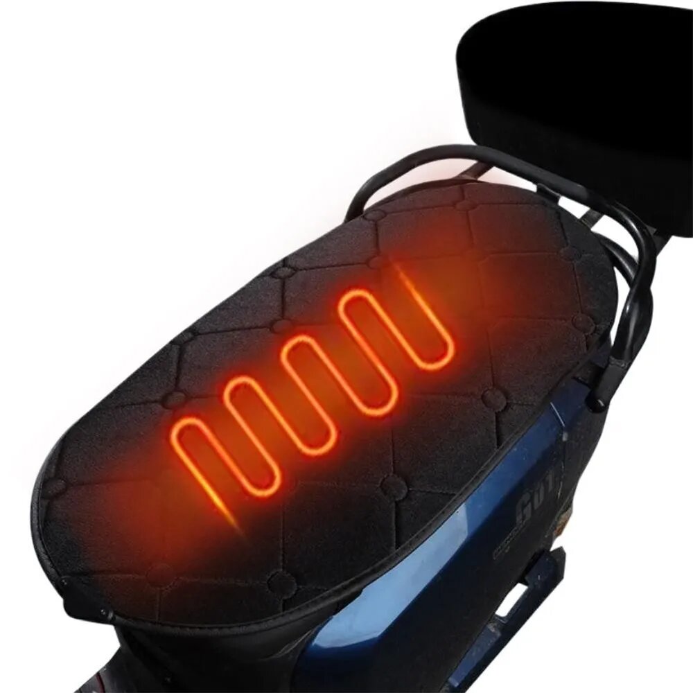 Зимняя обогревательная подушка мотоцикла