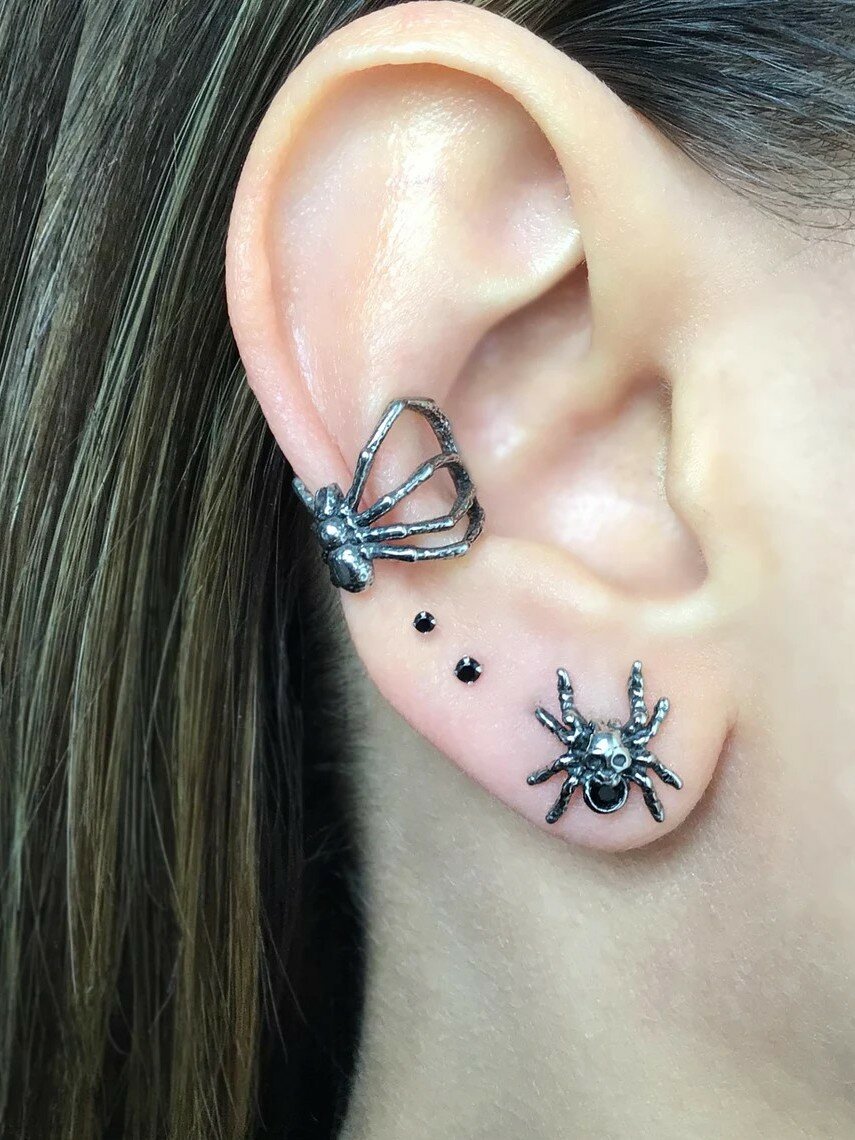 Моносерьга кафф, славянский оберег