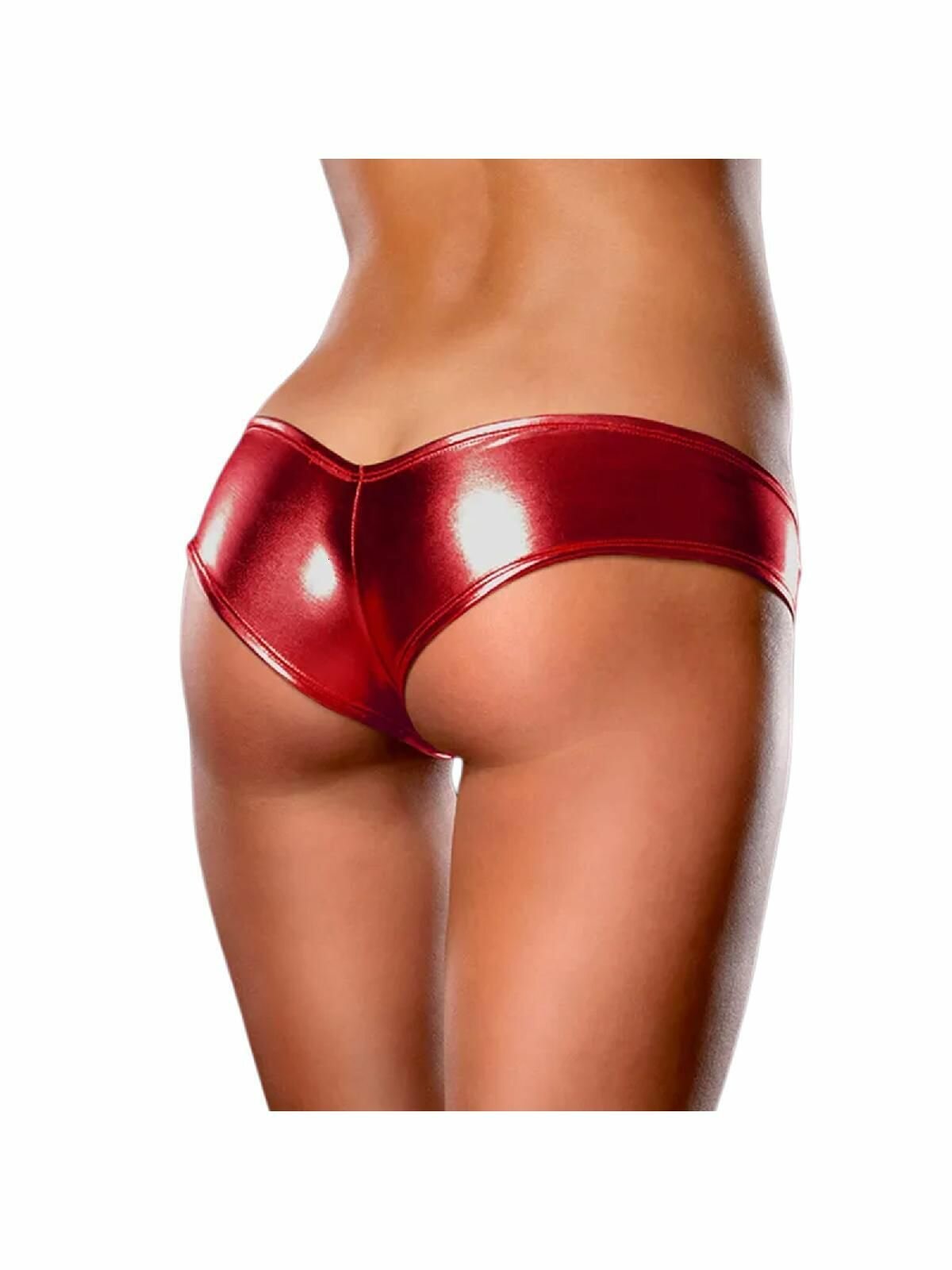 Женские трусики-бикини, красный - S