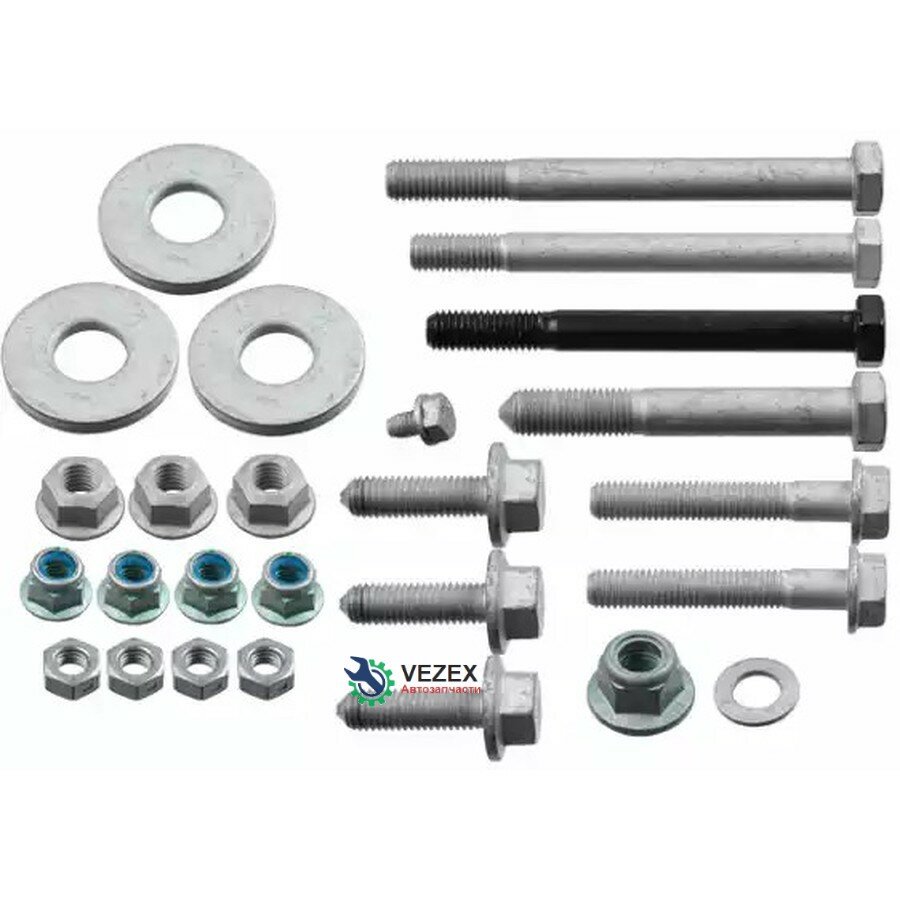 LEMFORDER 3912901 Ремкомплект подвески (комплект болтов) | перед | AUDI: A6 (4F2, C6), A6 Allroad (4FH, C6), A6 Avant (4F5, C6), A8 (4E2, 4E8)/ AUDI - FAW-AUDI: A6L (C6, 4Z8)/ VOLKSWAGEN: PHAETON (3D1, 3D2, 3D3, 3D4, 3D6, 3D7, 3D8, 3D9)