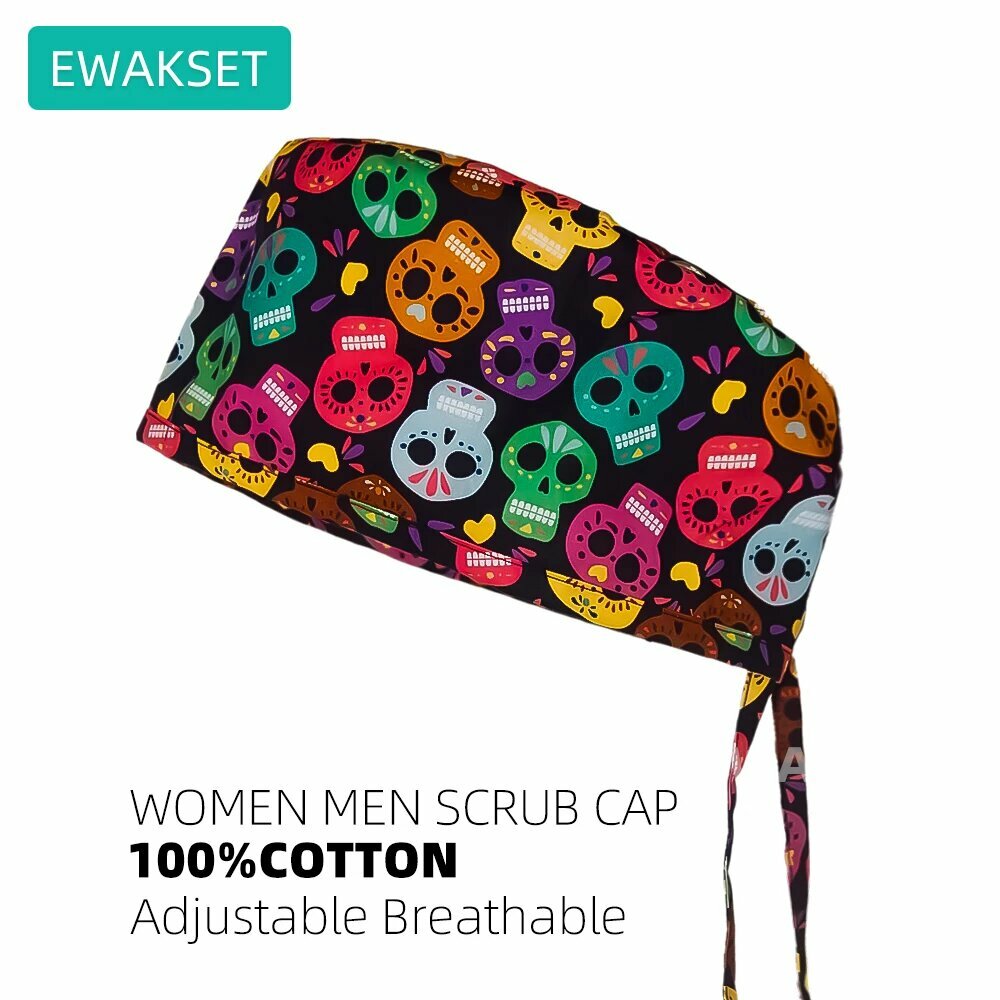 EWAKSET Хирургическая шапка из хлопка Scrub Cap003