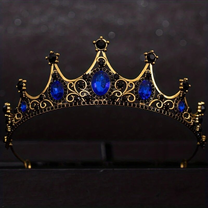 Тиара Blue с хрустальными камнями