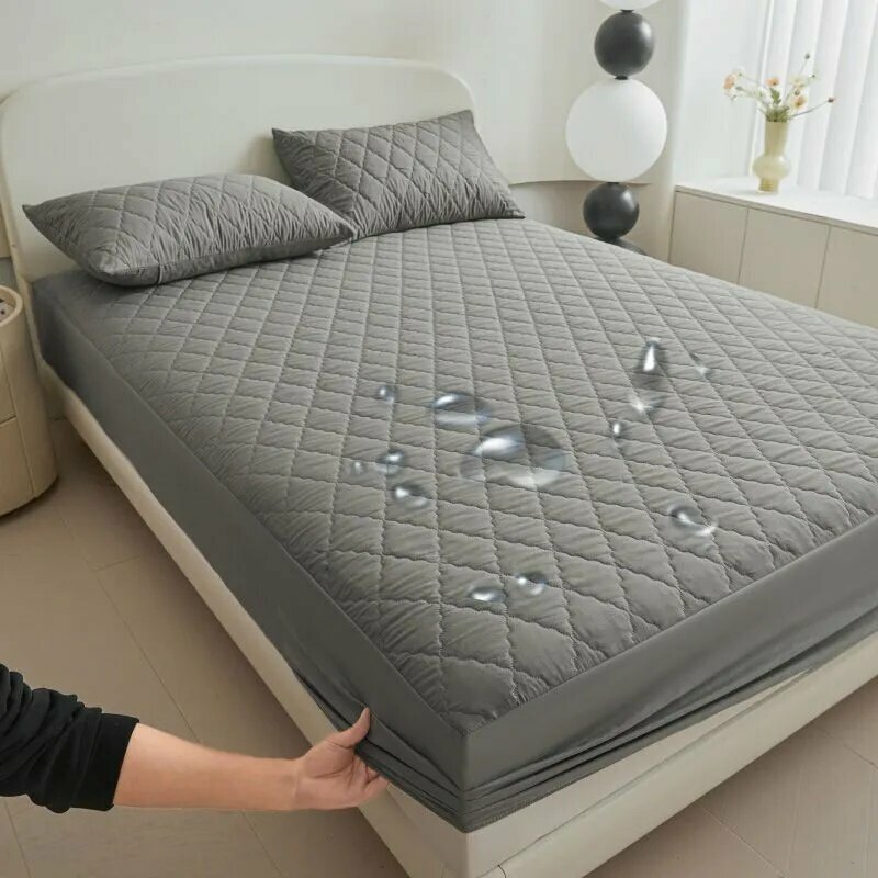 Наматрасник 100x190 серый