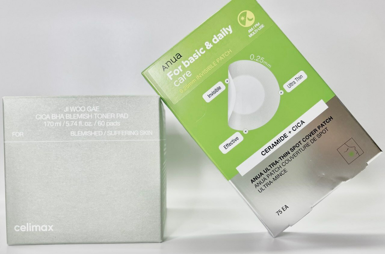 Набор для борьбы с несовершенством от корейских брендов Celimax и Anua