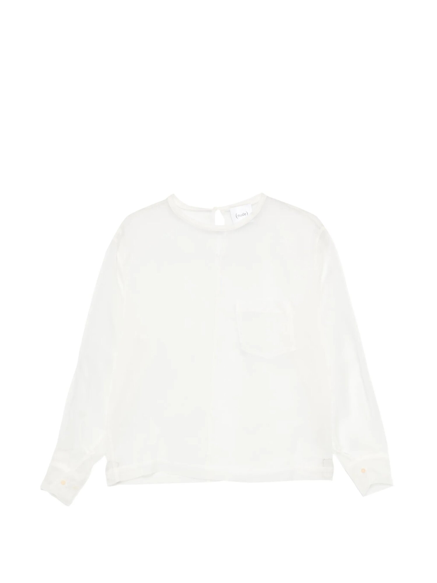 Блуза Nude Chest-pocket sheer blouse