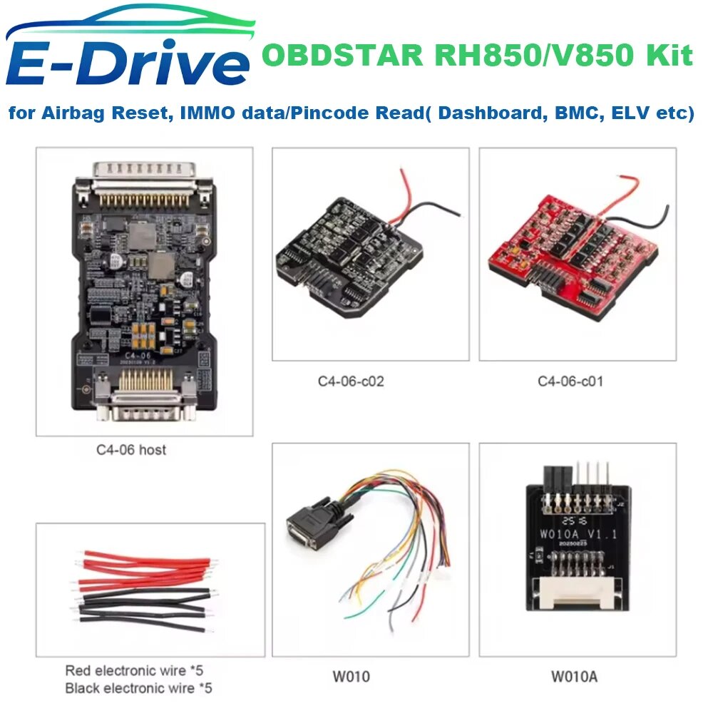 Комплект адаптеров OBDSTAR RH850/V850 для сброса данных IMMO/пикода (приборная панель BMC ELV и т. д.) Работает с OBDSTAR X300 Classic G3