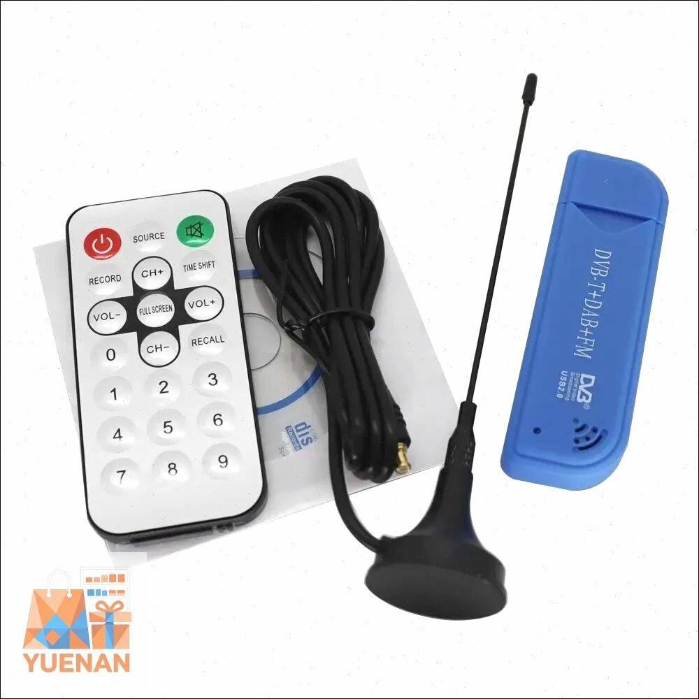 USB радиоприемник RTL-SDR Широкополосный радиосканер для компьютера, планшета, телефона