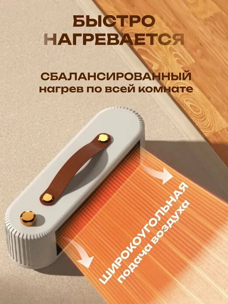 Обогреватель для дома / тепловентилятор, 800 Вт — фото 1