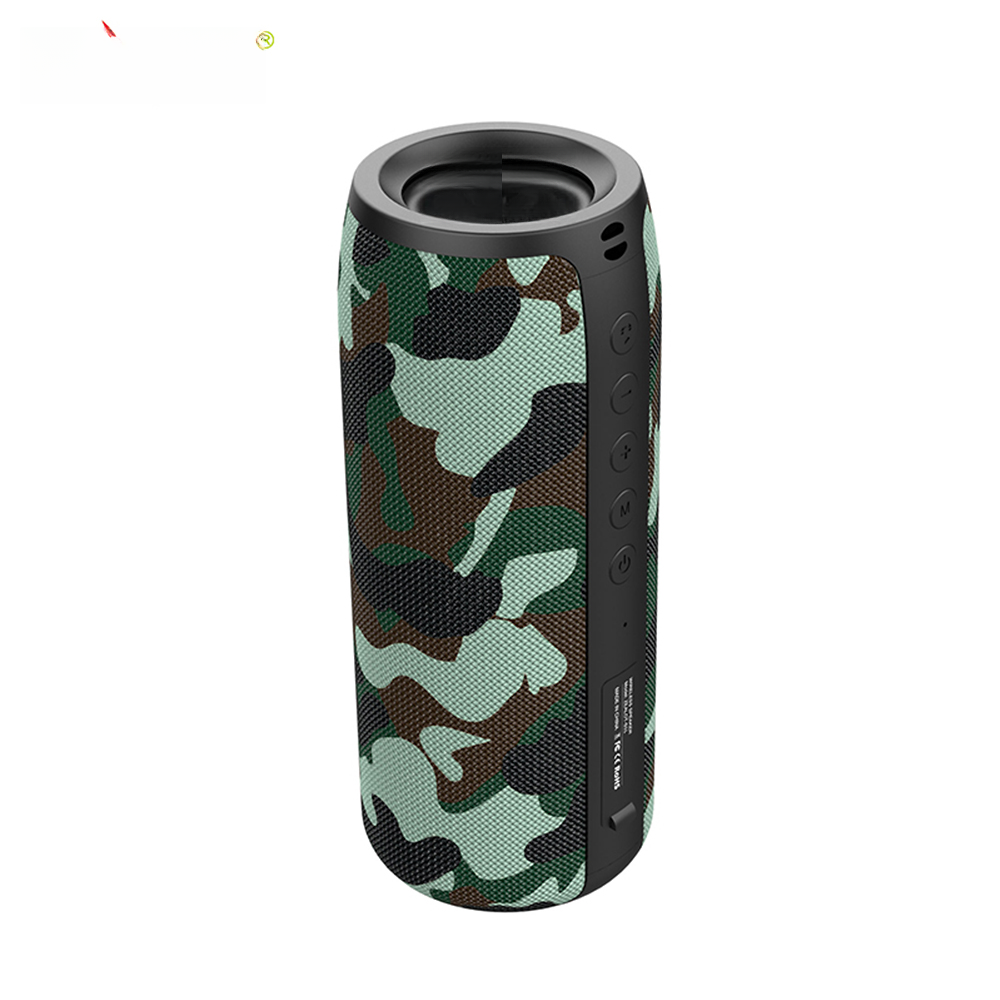 S51 Зеленый Камуфляж Портативный Bluetooth Колонка На улице 10W TWS Соединение Высокое Качество Звука IPX5 Водонепроницаемая 8 Часов Время Использования Колонка