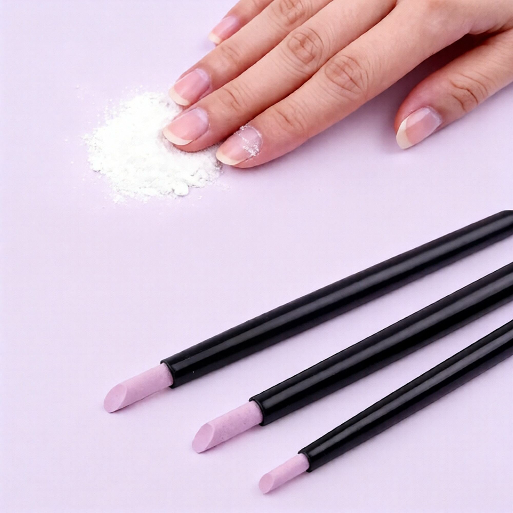 Кварцевые скрабы, ручка для кутикулы, шлифовальная ручка для дизайна ногтей, инструменты для ухода за маникюром, 3 шт.