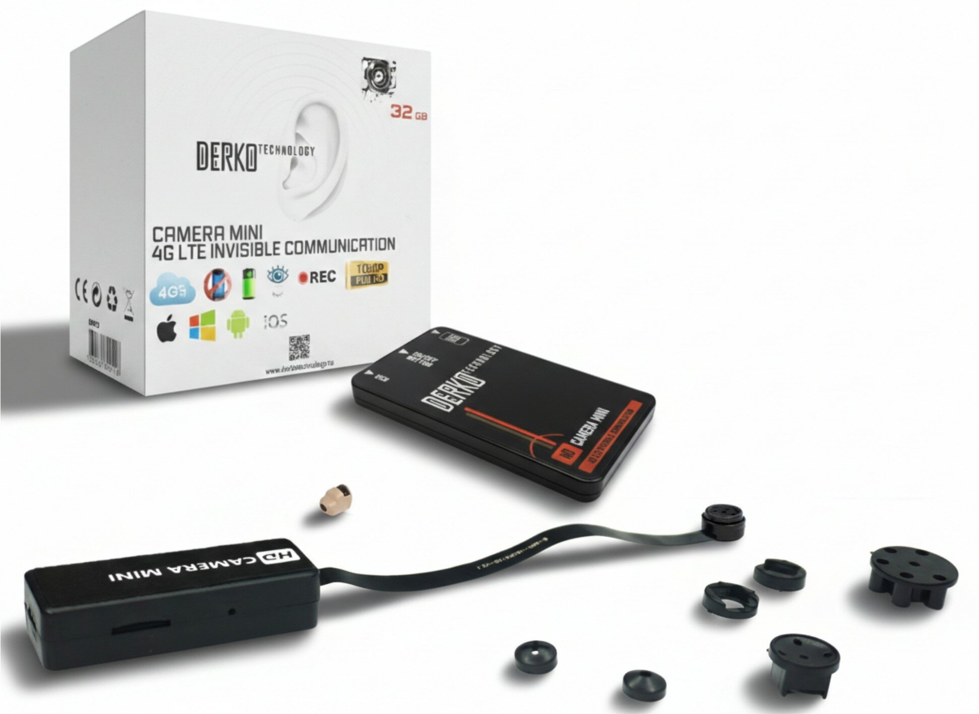 Передовая система 4G/LTE с микрокамерой 2MP Full HD и микронаушник Pico 4 мм