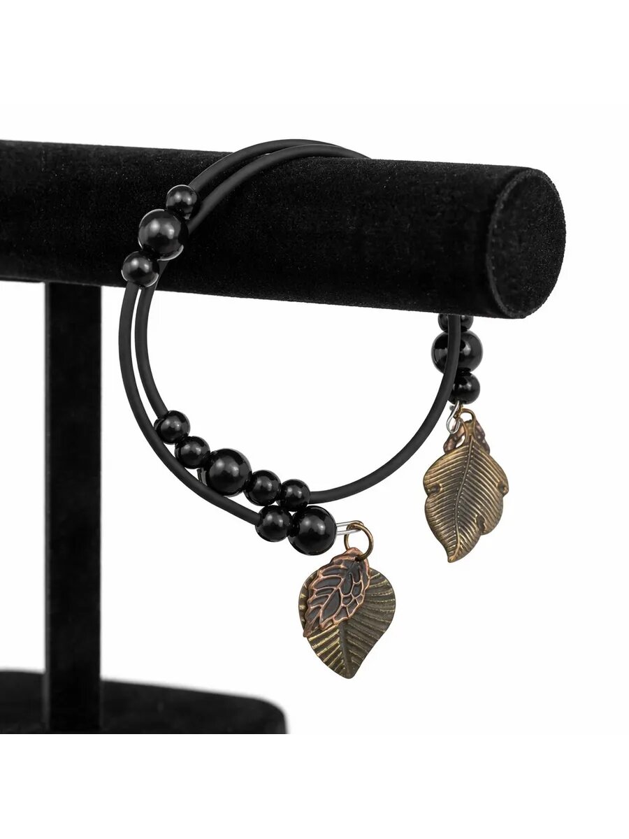 Незамкнутый браслет, бисер, стекло