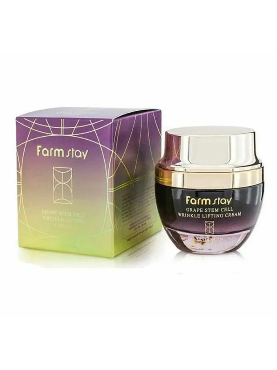Farmstay Крем-лифтинг с фито-стволовыми клетками Grape Stem Cell Wrinkle Lifting