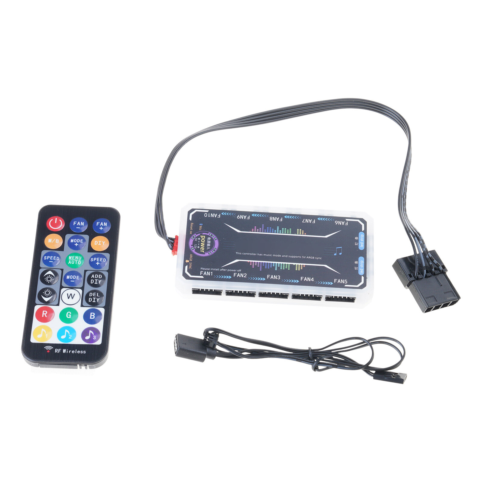 Coolmoon Fan Intelligent Music Controller Синхронизация 12V10A