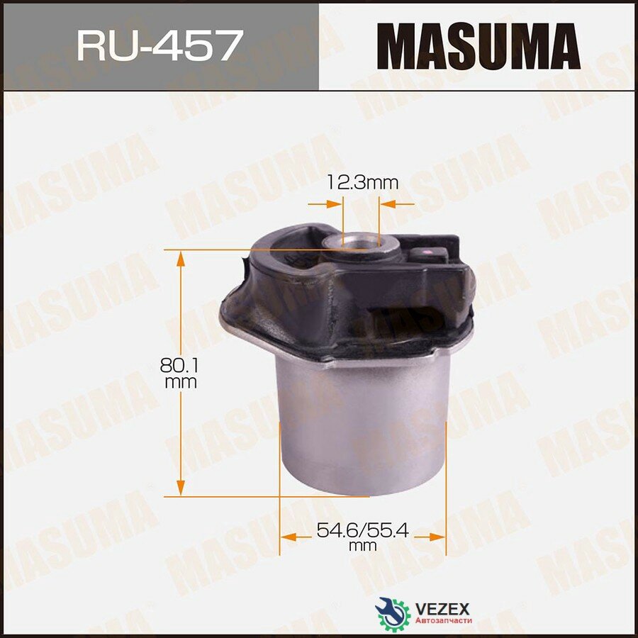 MASUMA RU-457 сайлентблок задней балки!\Toyota Yaris NCP1#/NLP10/SCP10 99-05