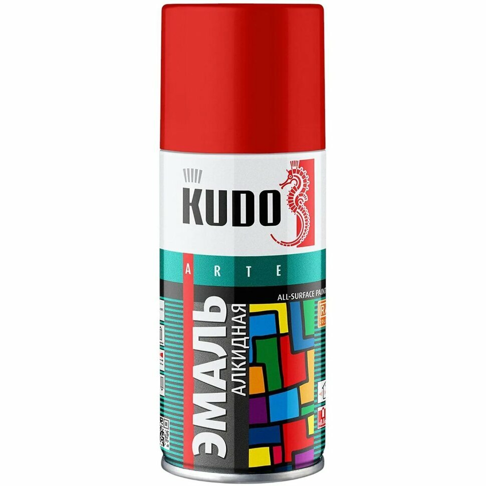 Краска аэрозоль ral 3020 красный 210 мл (1/12) kudo ku-1003.1, 2428939