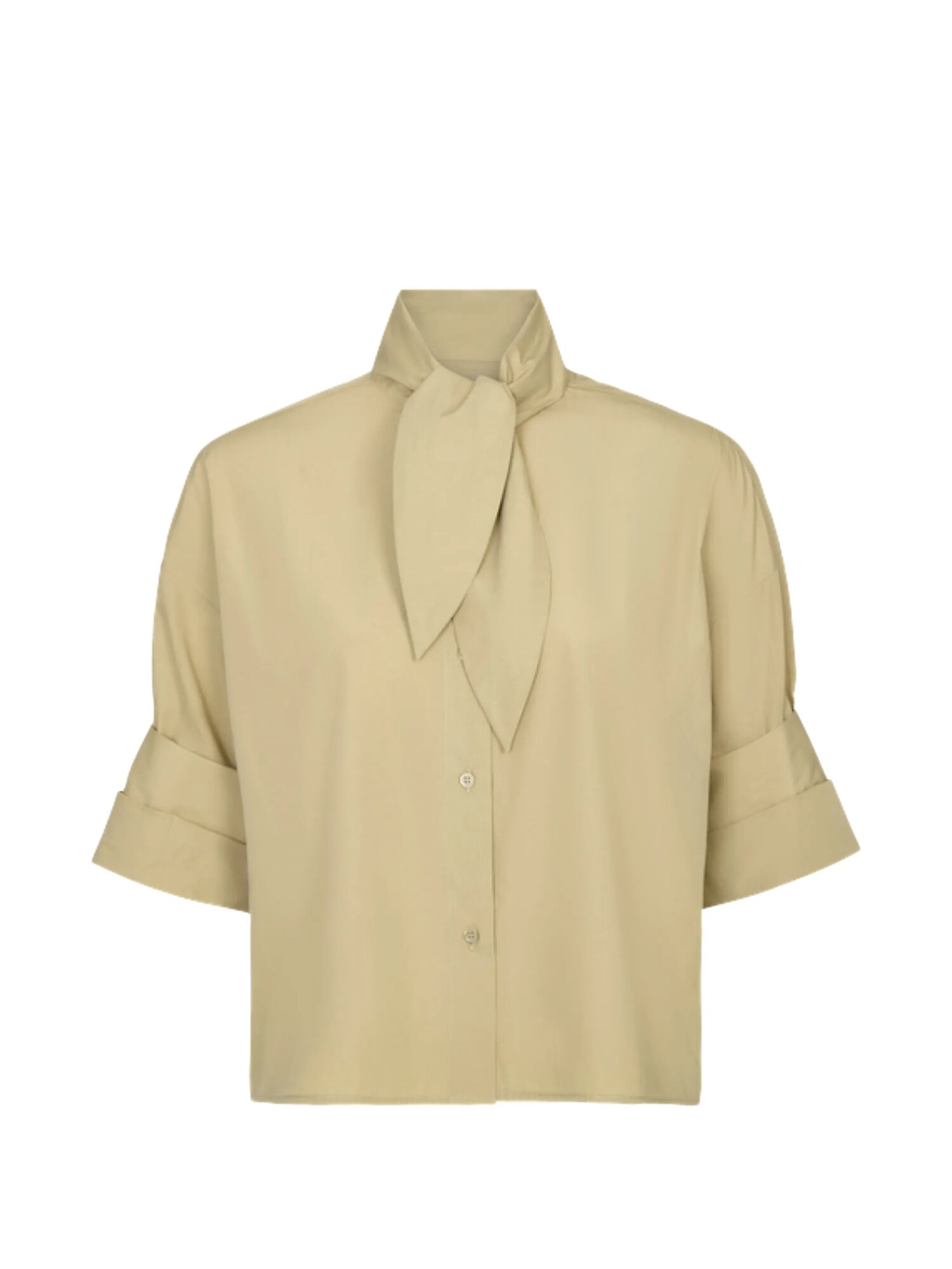 Блуза Tie-neck short-sleeve blouse