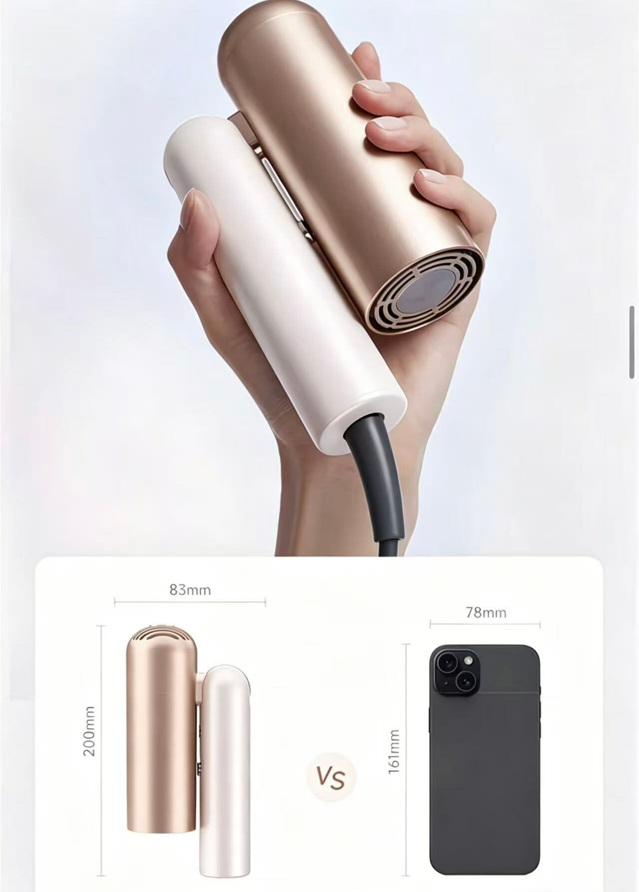 Фен-стайлер складной DREAME, P10 Pro, портативный, с насадками