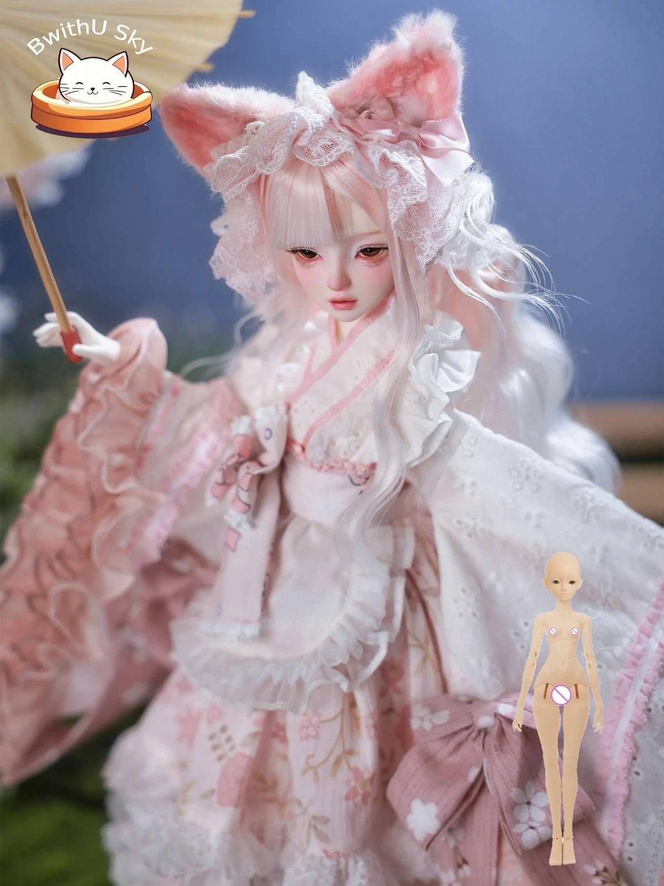 BwithU Libra Bjd 1/4 обнаженная кукла с нормальной кожей, без макияжа, без аксессуаровBwithU Libra Bjd 1/4 обнаженная кукла с нормальной кожей, без макияжа, без аксессуаров