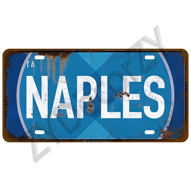 Металлическая табличка Naples, цвет ZSWLE 0254