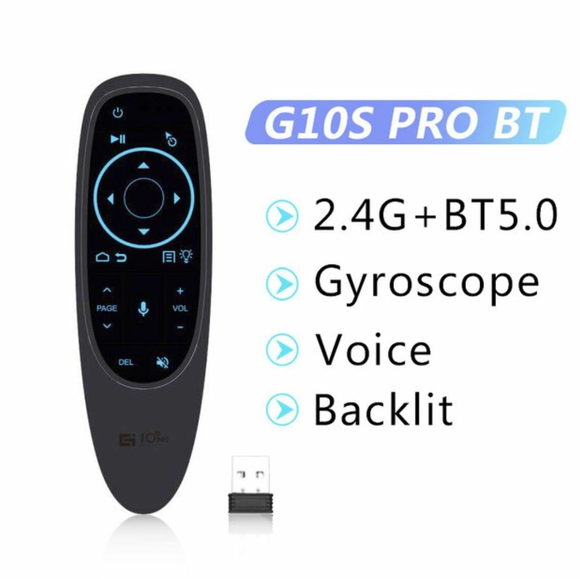 Пульт управления G10S Pro с голосовым поиском, гироскопом и подсветкой