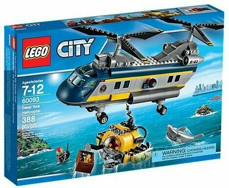 Конструктор LEGO City 60093 Вертолет исследователей моря (Deep Sea Helicopter)