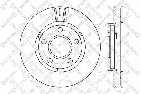STELLOX Диск тормозной передний для Opel Sintra 2.2/3.0/2.2TDi 96-99
