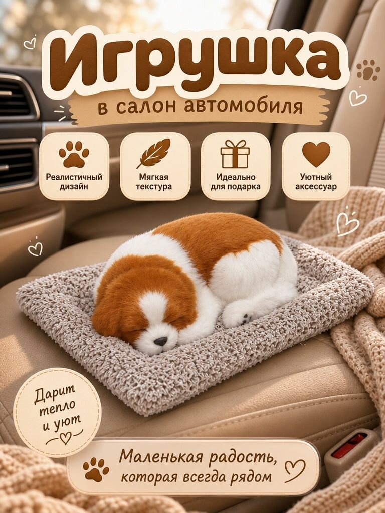 Игрушка в салон автомобиля Собака (большая)