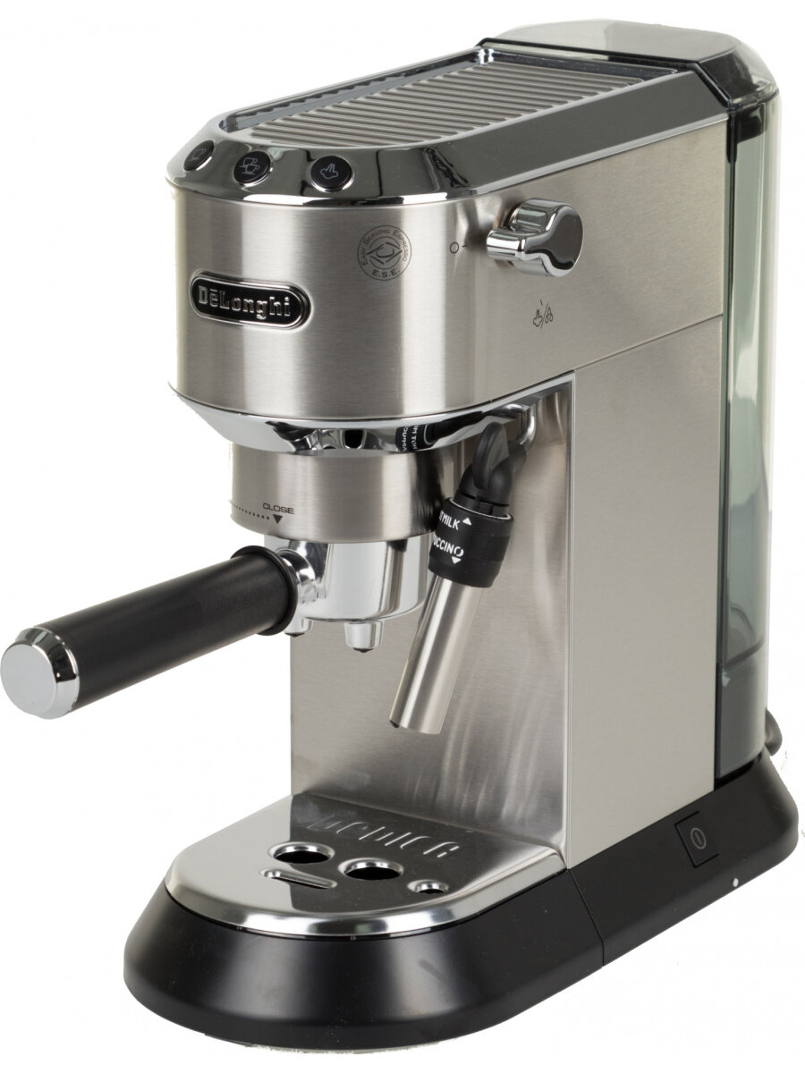 Кофеварка рожковая Delonghi EC685. M 1350Вт серебристый/черный