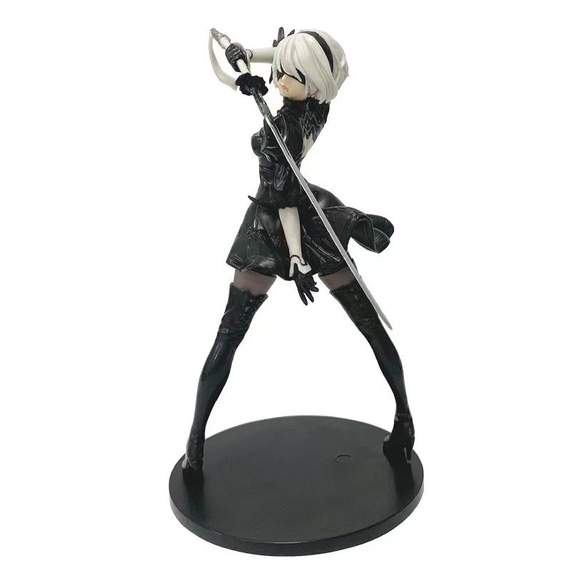 Фигурка Bandai NieR YoRHa №2, 2B, пластизоль, 15см, черная, для мальчиков и девочек