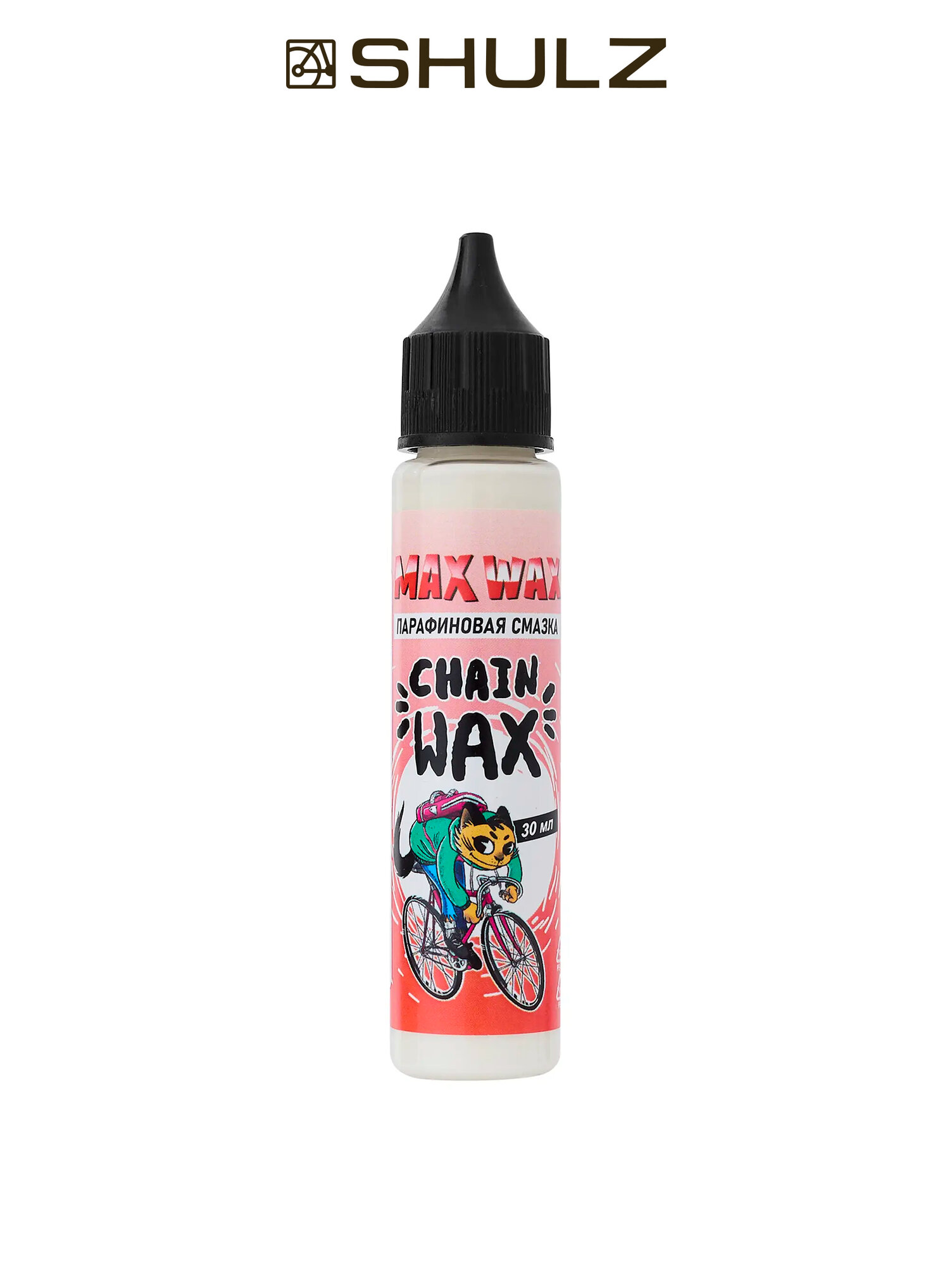 Смазка Shulz MAXWAX, парафиновая, для цепи и тросиков, белый, 30 мл