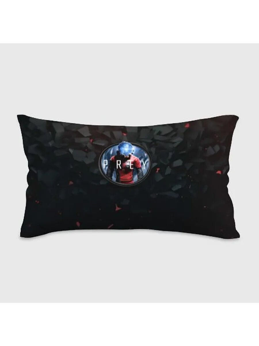 Black logo prey Подушка