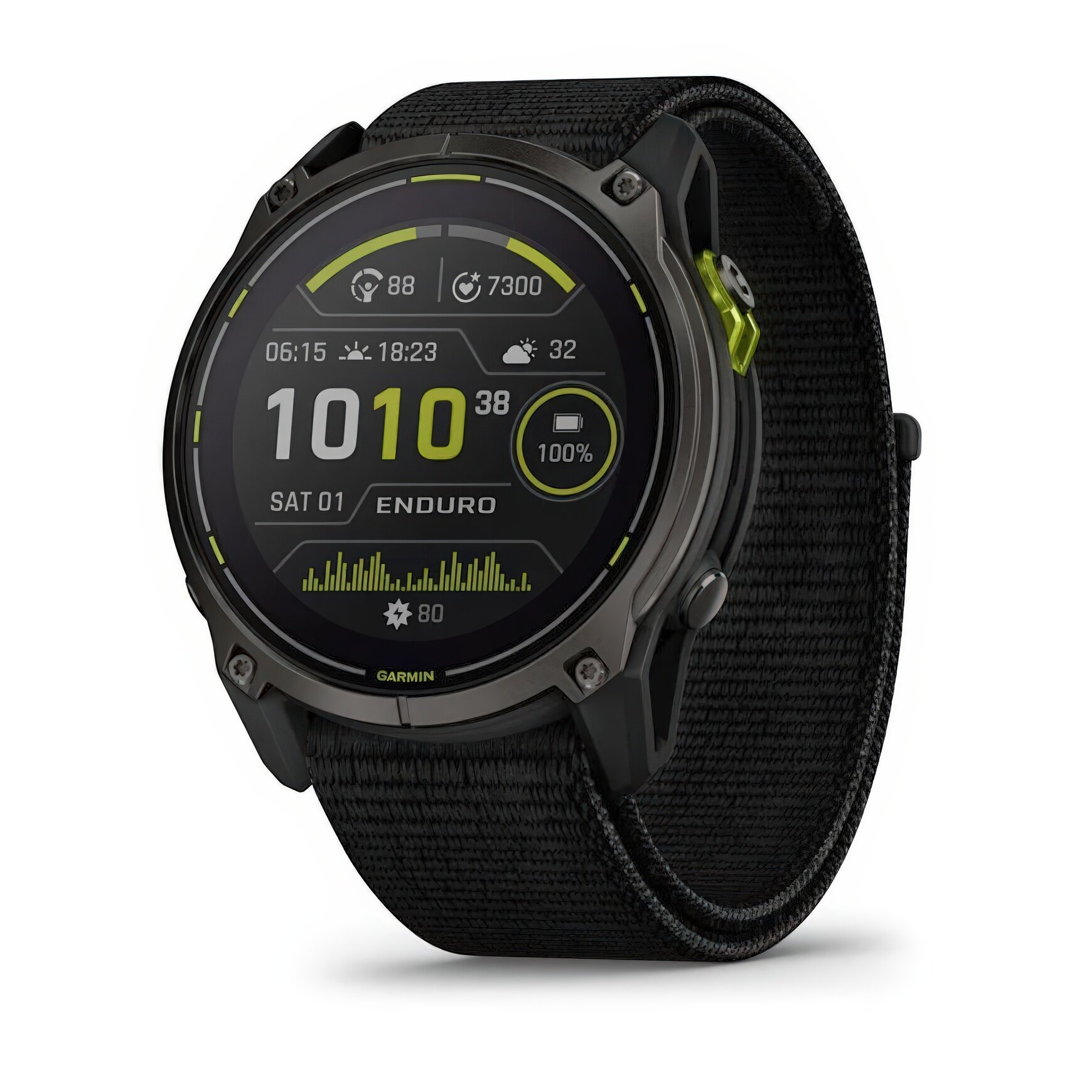 Умные часы Garmin Enduro 3 51 мм Solar Sapphire Black UltraFit Nylon Strap