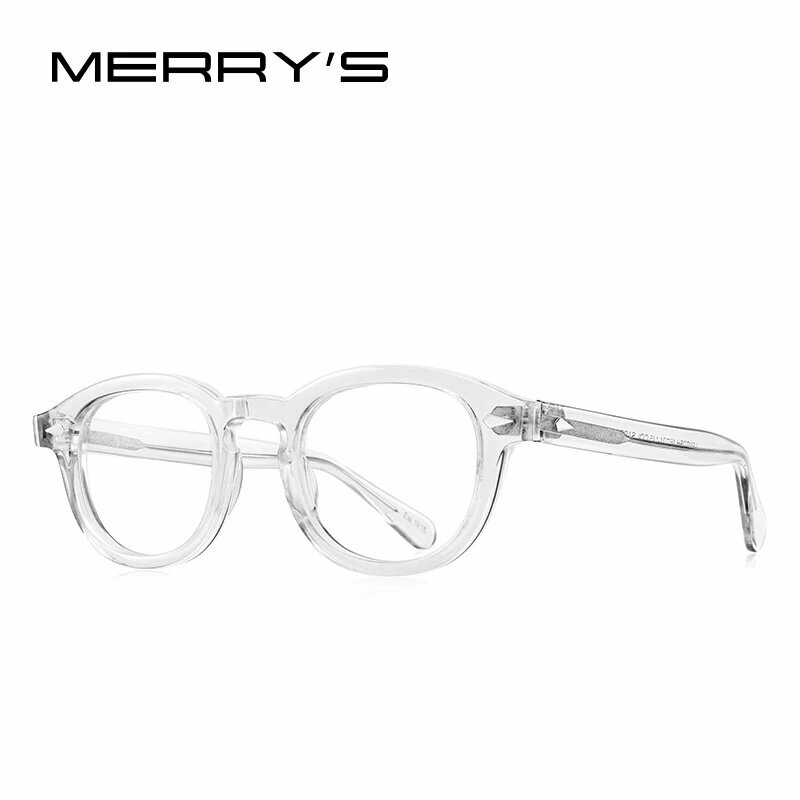 Дизайн MERRYS, классические ацетатные очки , оправа для мужчин и женщин, модные очки для близорукости, оправы для очков по рецепту, оптические очки S2546