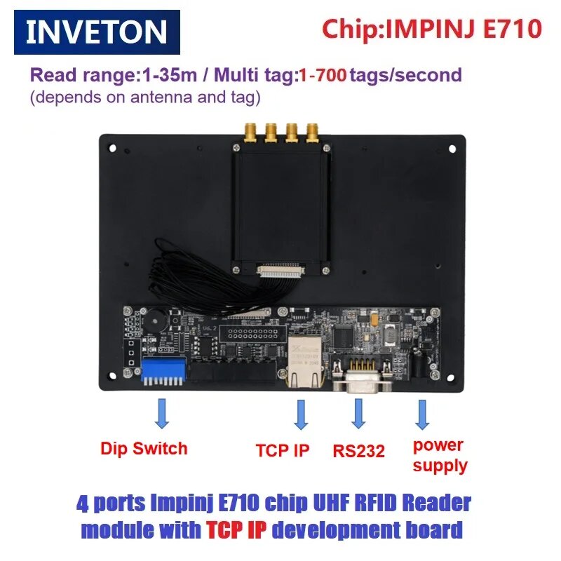 Impinj E710 UHF RFID-считыватель модуль 860-960 МГц 4ports TCP IP