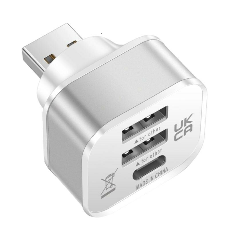 Портативный USB-удлинитель для автомобиля, Серебро