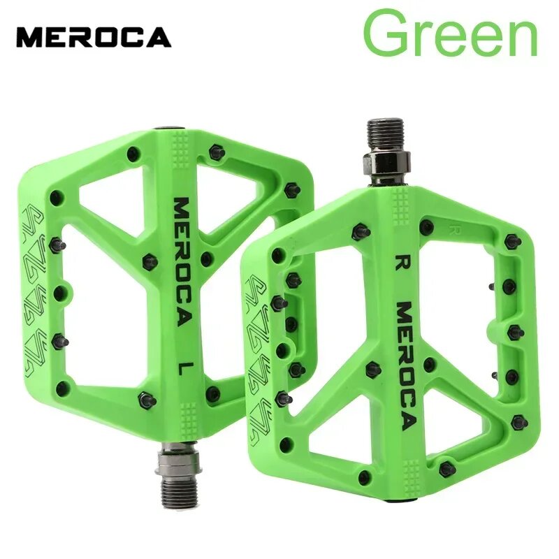 Педали MEROCA Ultra-Light Nylon Fiber Зеленый, green