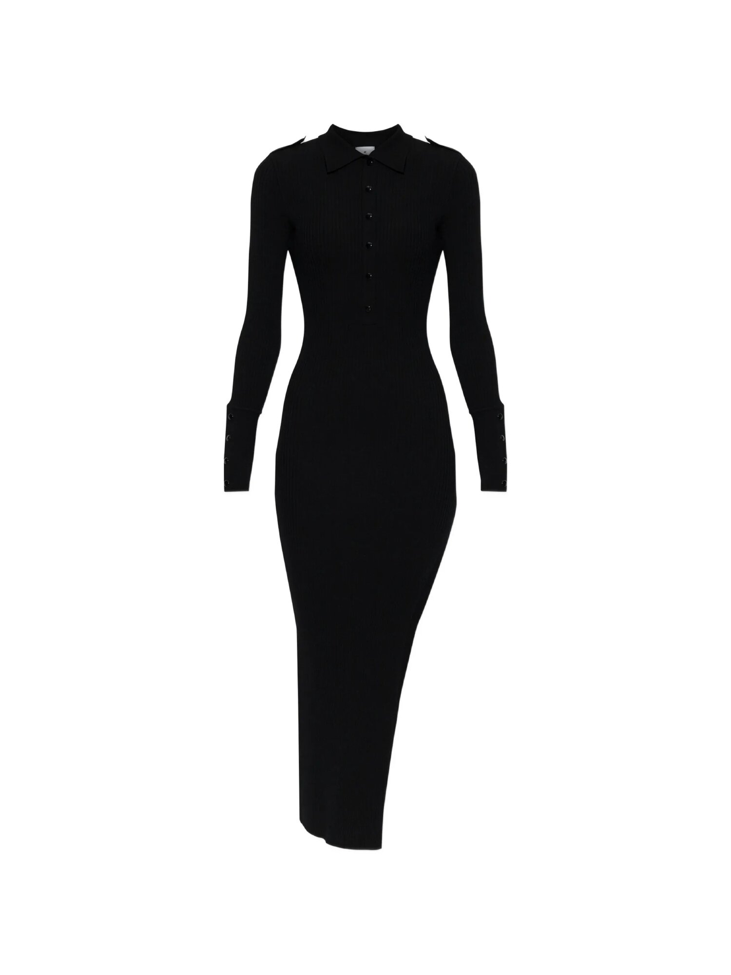 Платье Ribbed-knit button-up dress
