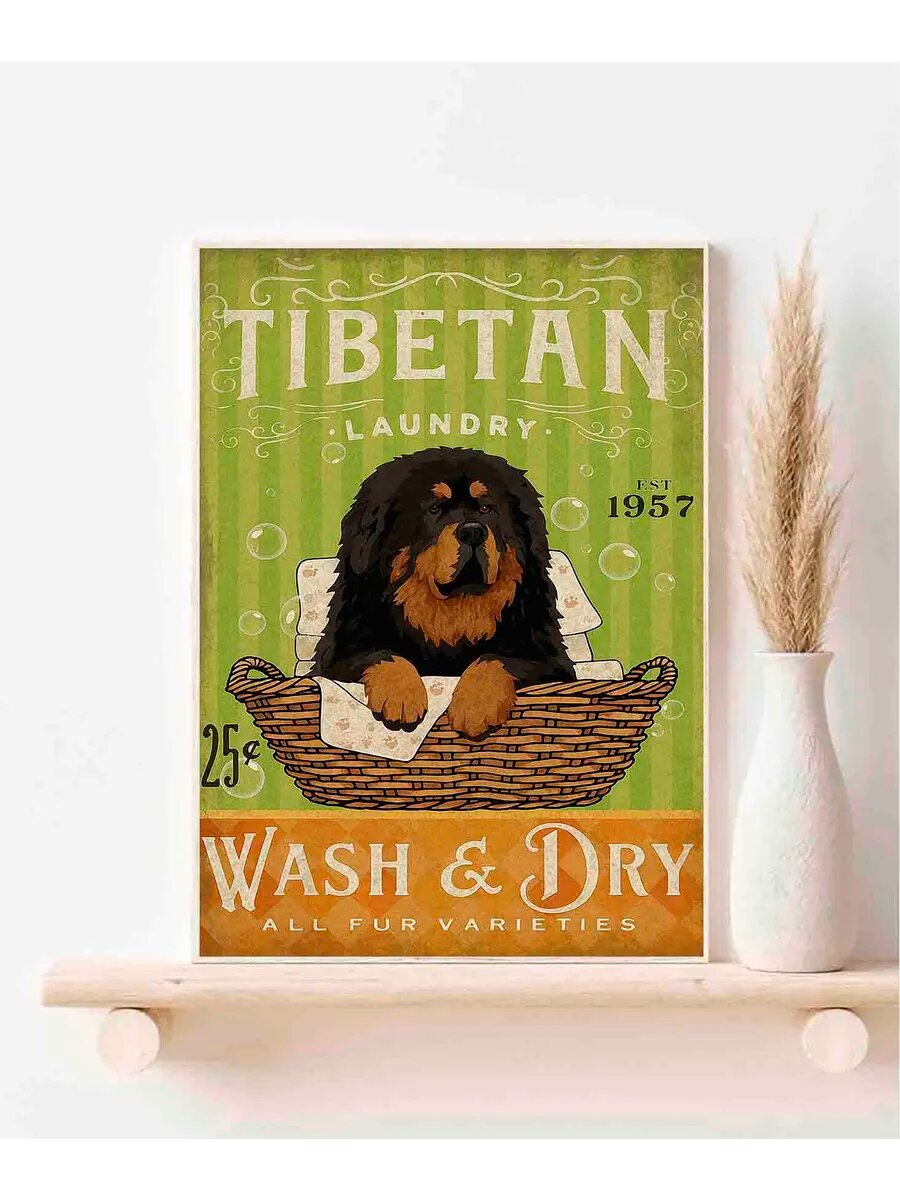 Собака породы тибетский мастиф, Wash & Dry All Fur Varieties
