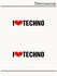 2-е (Две) Термонаклейки techno техно