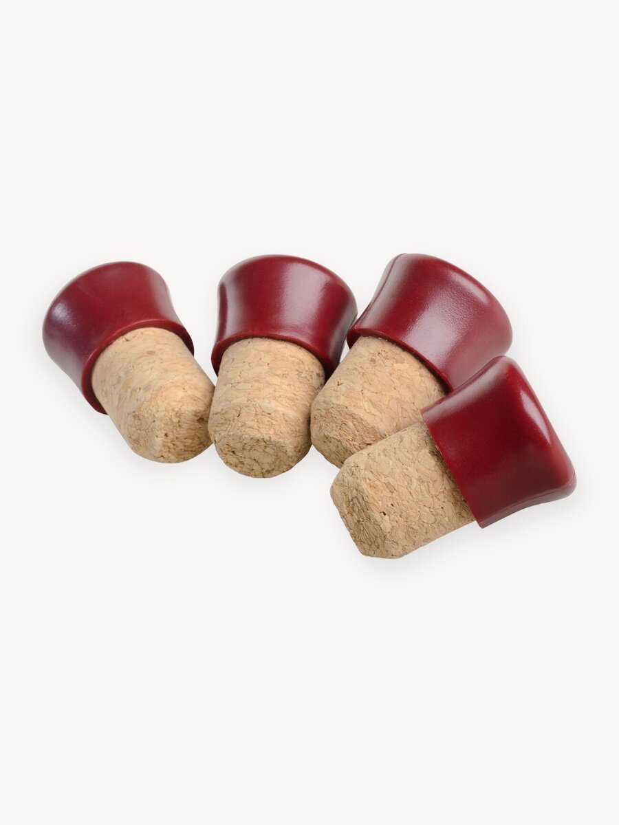 Пробка для закупоривания бутылок FACKELMANN, 4 шт, для вина и крепкого алкоголя многоразовая, крышка для бутылки вина