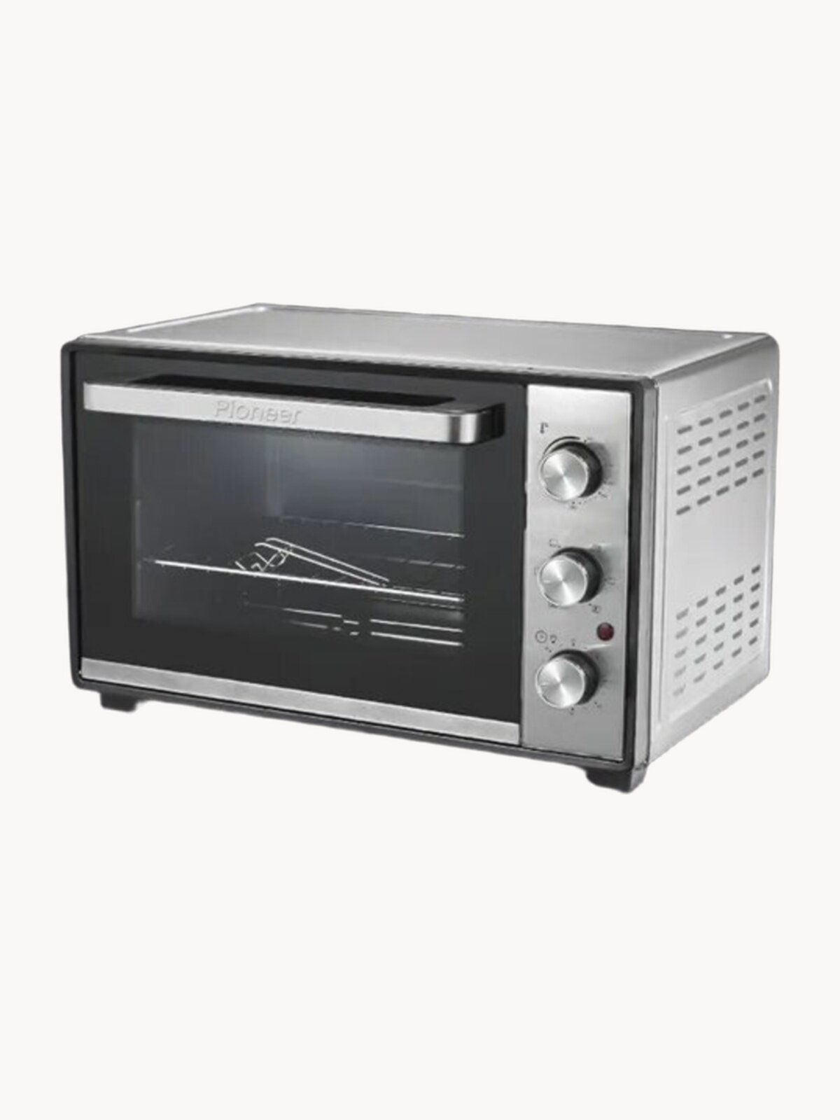 Мини-печь электрическая 32л с конвекцией Pioneer MO5016G, 5 режимов нагрева, подсветка внутри, таймер до 60 мин, 1600 Вт